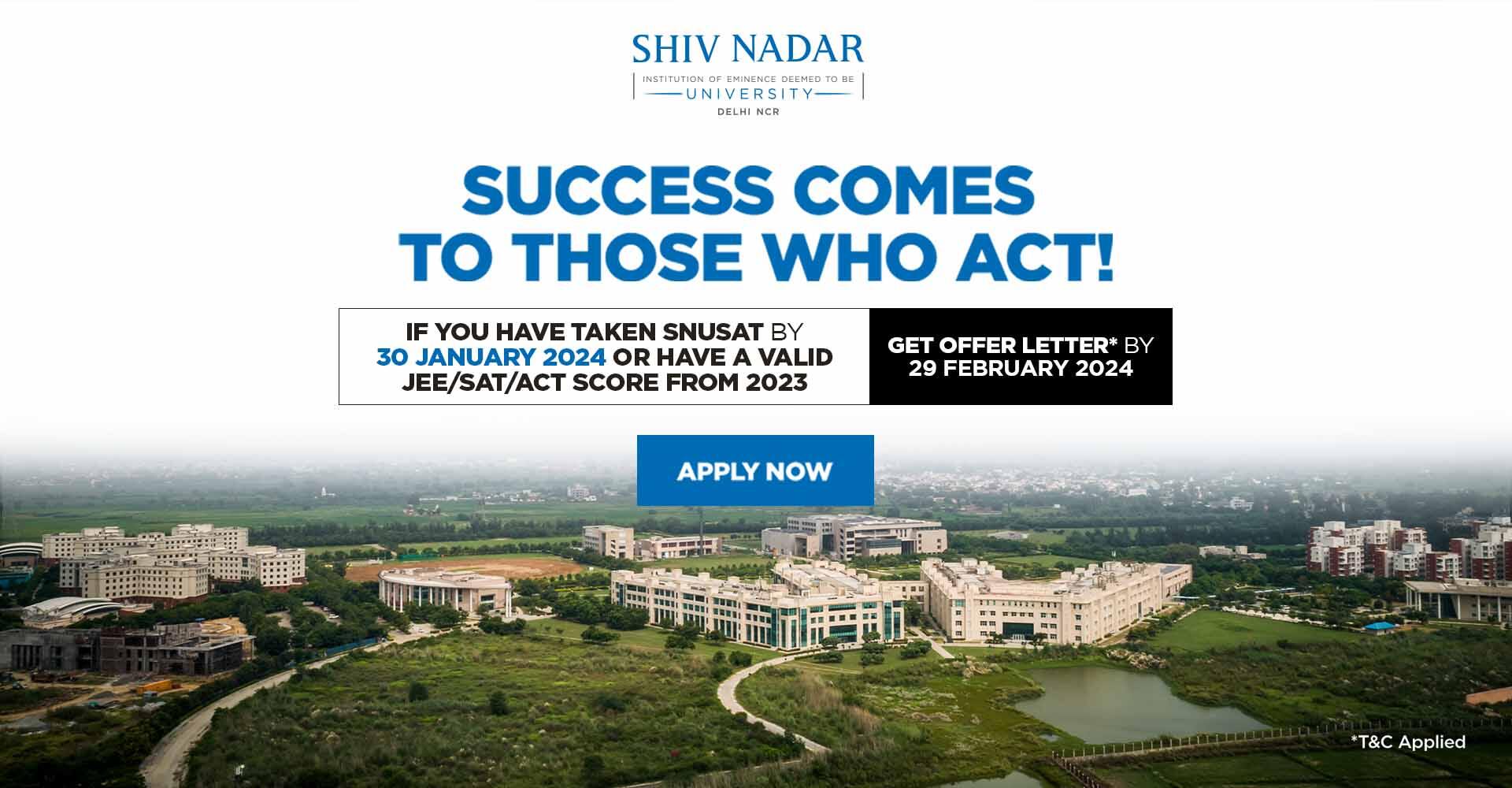 Shiv Nadar University, Delhi NCR: Admissions Open for Engineering ...